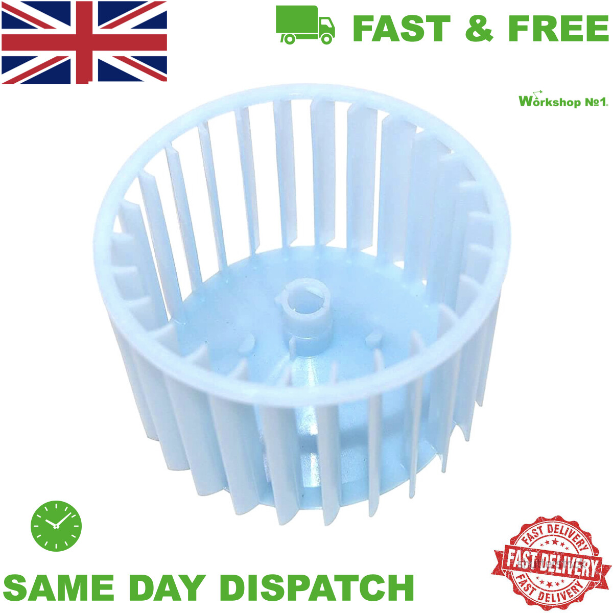 GENUINE HOTPOINT TCD970, TCD975 TUMBLE DRYER IMPELLER COOLING FAN | eBay