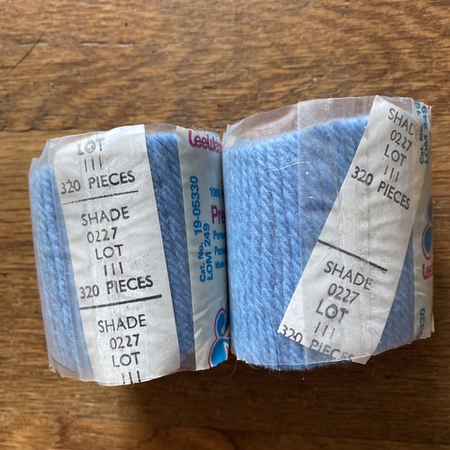 LeeWards Vintage 100% Virgin Wool Pre-cut Rug Yarn Mothproof Lot Of 2 ...