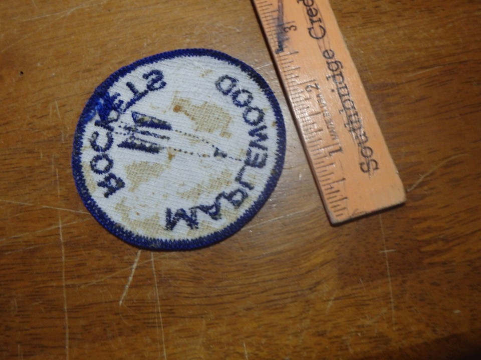 VINTAGE MAPLEWOOD ROCKETS HIGH SCHOOL VARSIY LETTER PATCH BX X#60 | eBay