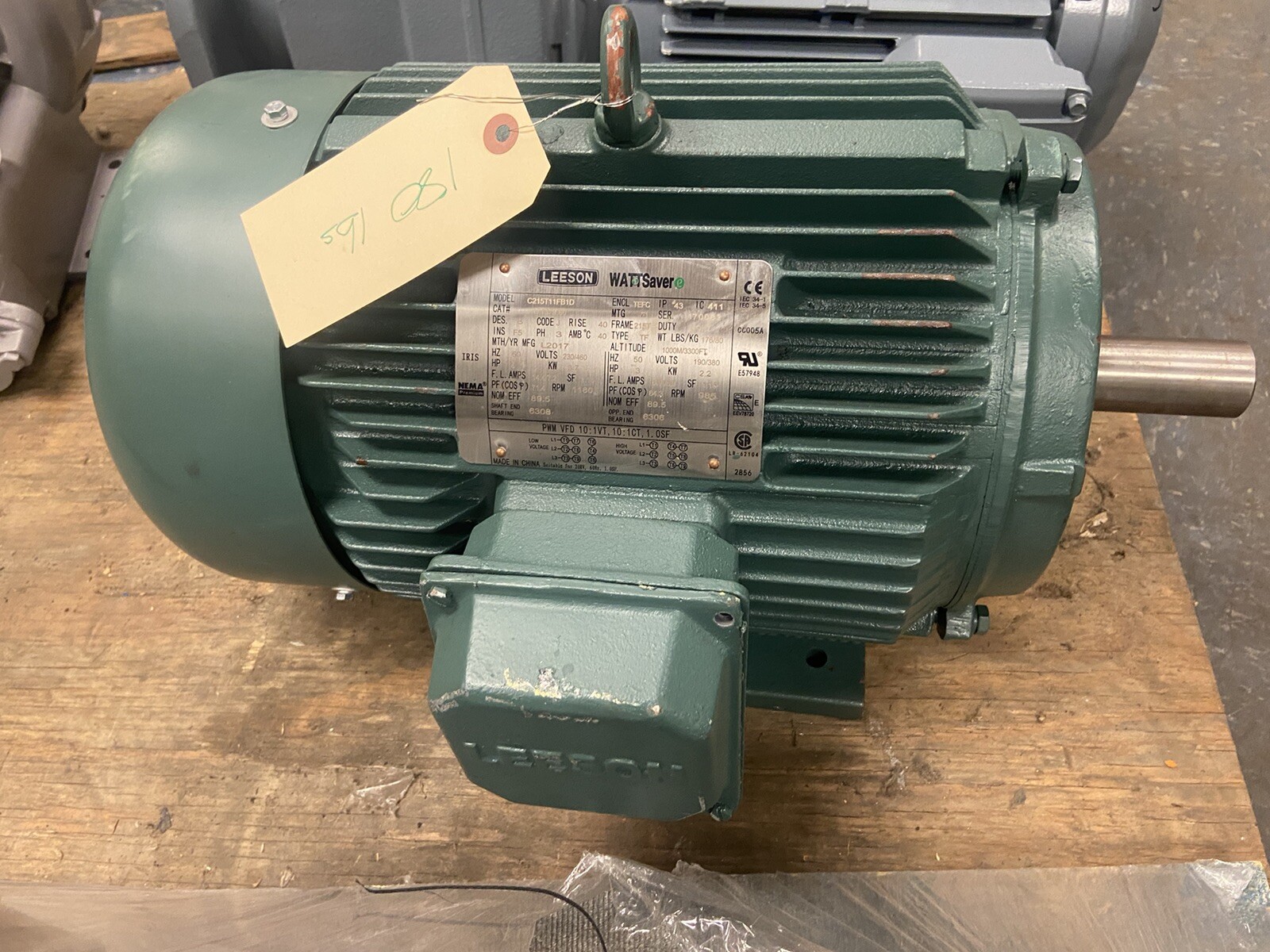 Leeson,171379.60,5Hp Wattsaver Motor C215T11FB1D 1180RPM Frame 215T | eBay