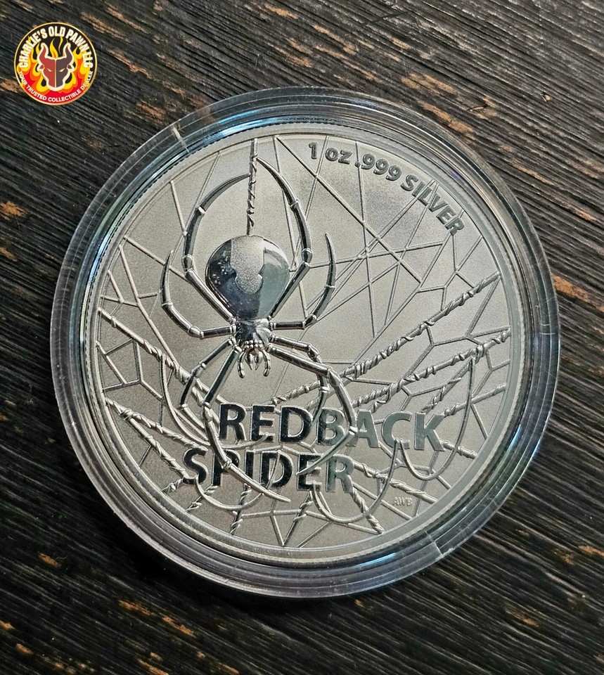 2020 Australia Most Dangerous 1 oz .999 Silver Redback Spider in Mint ...