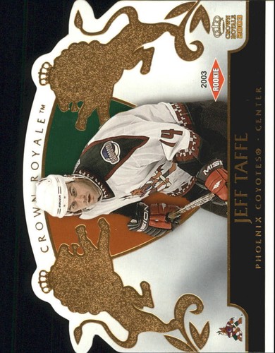 2002-03 Crown Royale #132 Jeff Taffe Rookie Hockey Card /2299 | eBay