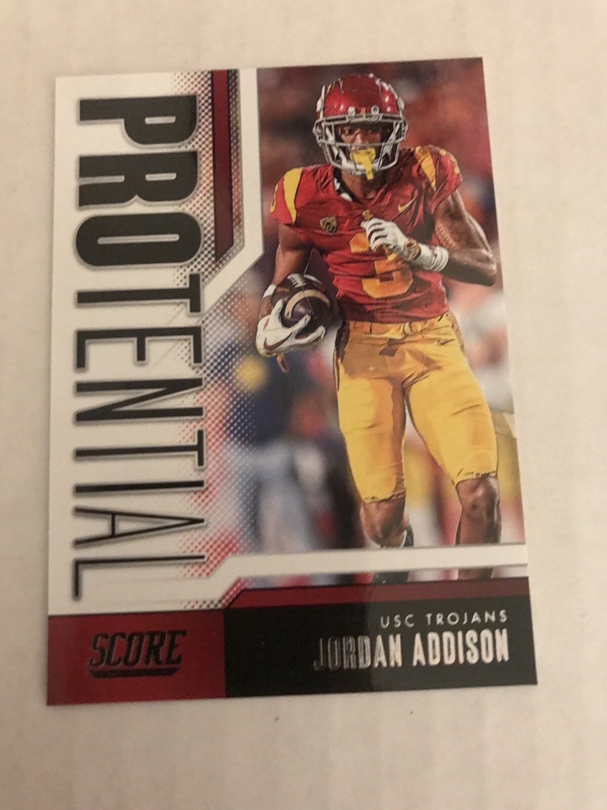 2023 Score Protential Jordan Addison rookie Card #9 USC Minnesota ...