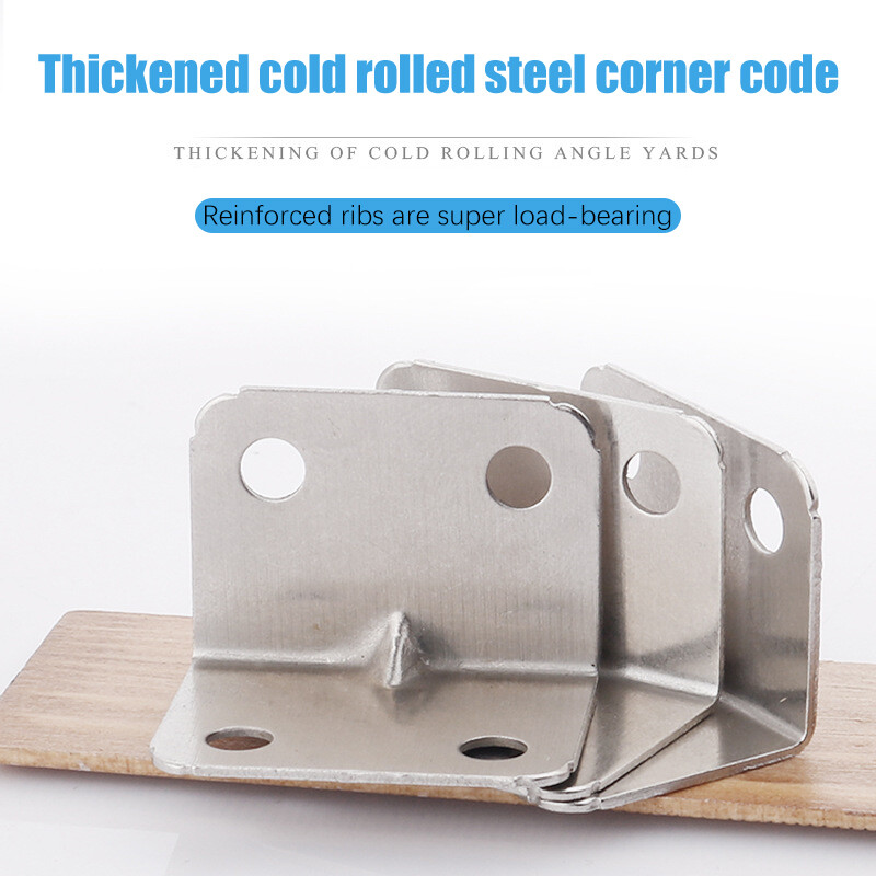 10Pcs Stainless Steel Triangle Bracket Right Angle Hardware Connection ...