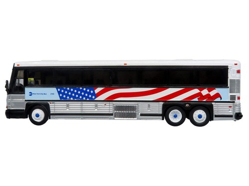 2001 MCI D4000 Coach Bus "MTA New York City - 9/11 Memorial" Silver and ...