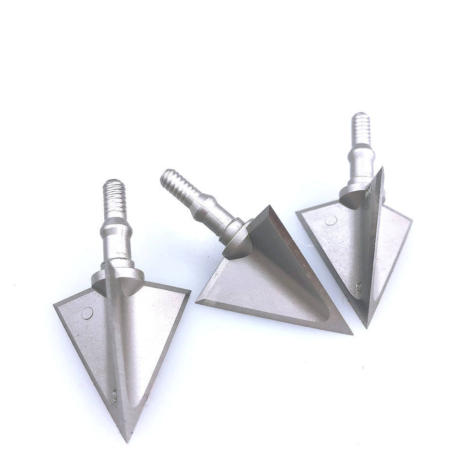 Archery Broadheads 100/125 Grain Fixed Blades Stainless Steel Hunting ...