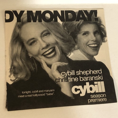 Cybil Tv Guide Print Ad Cybil Shepherd Christine Baranski TPA15 | eBay