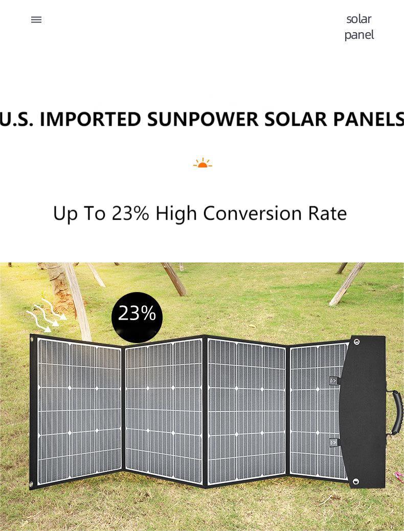 200W Solar Folding Photovoltaic Panel Waterproof Smart Outdoor Solar Energy | eBay