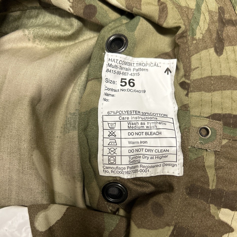 BRITISH SAS MTP MODIFIED TAILORED SHORT BRIM & CROWN BOONIE JUNGLE HAT ...