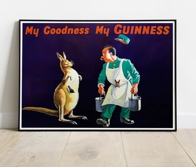 Guinness Kangaroo Advertisement Tin Metal Signs Home Décor 8x12 | eBay