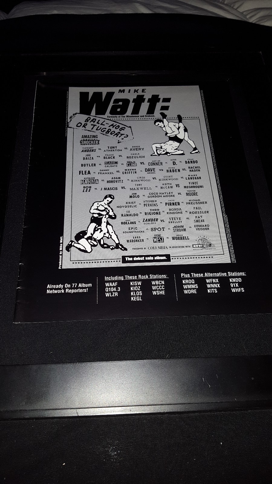 Mike Watt Ball Hog Or Tugboat? Rare Original Radio Promo Poster Ad ...