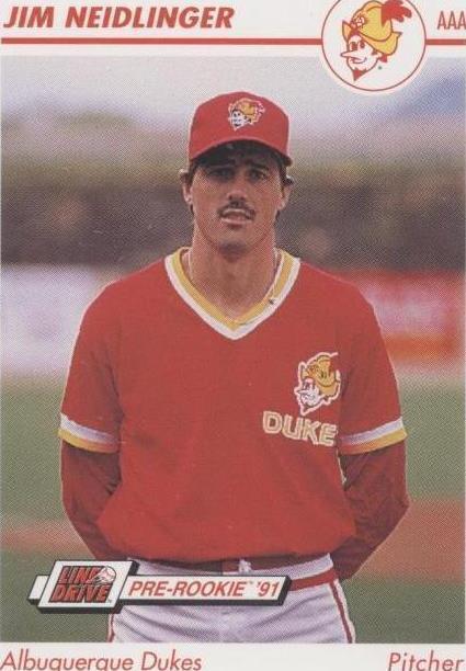 1991 Line Drive Pre-Rookie - AAA Jim Neidlinger #16 (RC) for sale ...