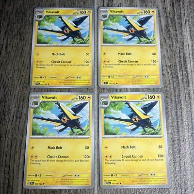 4x Vikavolt Temporal Forces 056/162 Pokemon TCG Card NM/M Regular | eBay