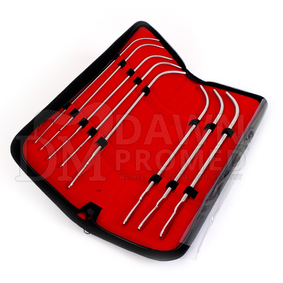 8 Pcs Van Buren Urethral Sounds Dilators Set 11″ 18FR-32FR J-Shaped ...