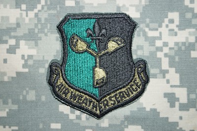 Military Patch US Air Force Air Weather Service Subdued BDU Sew on | eBay