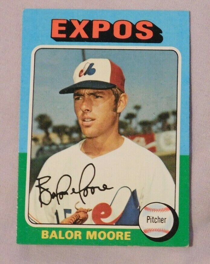 1975 Topps #592 Balor Moore Montreal Expos Baseball Card ex-mt | eBay