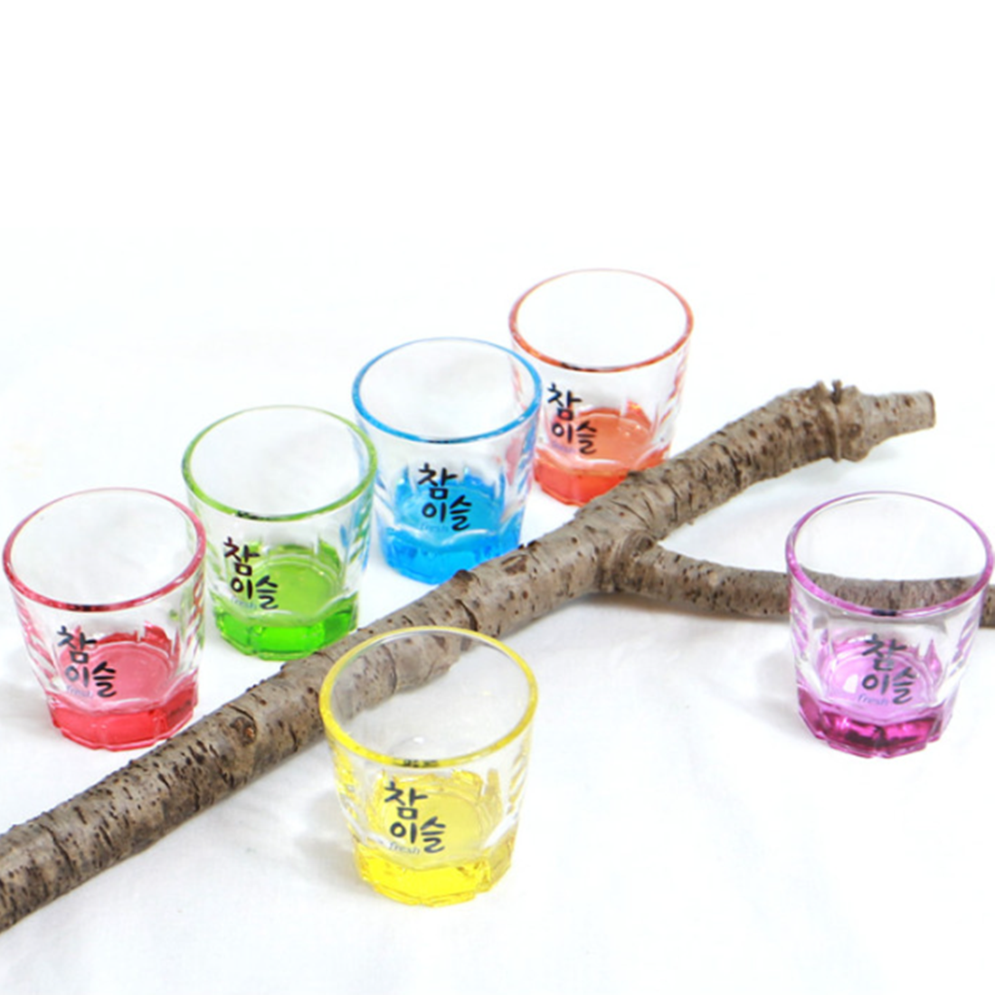 Hite Jinro Color Soju Cup Shot Glass 6ea Set Korean Hot Limited Edition ...