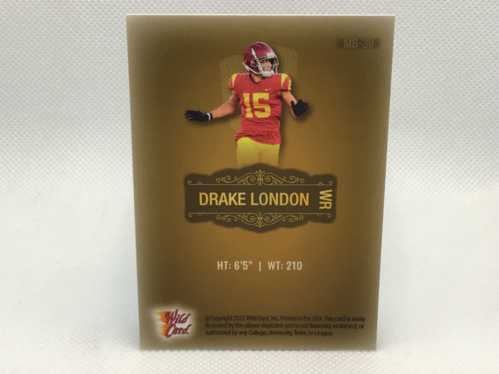 DRAKE LONDON 2022 Wild Card Matte Gold Base RC #39 USC | eBay
