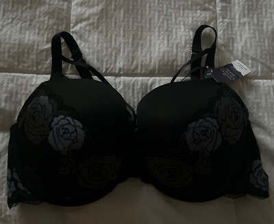 NWT! Cacique Collection Boost Balconette Bra Black 44DDD Seriously Sexy ...