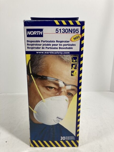 North Safety 5130N95 Disposable Particulate Respirator - 30 Count for ...