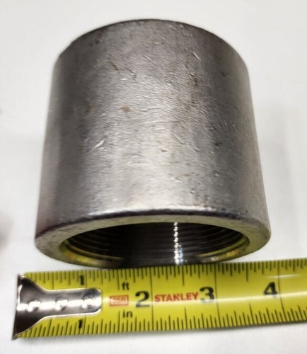 2" Coupling 304 Stainless Steel Female NPT Threaded Class 150 Schedule ...
