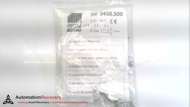 Rittal SV 3456.500 Conductor Connection Clamps SV3456500 Sv3456.500 for ...