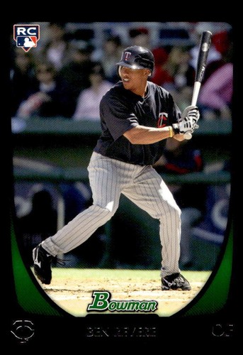 2011 Bowman 202 Ben Revere Minnesota Twins Rookie Baseball Card | eBay