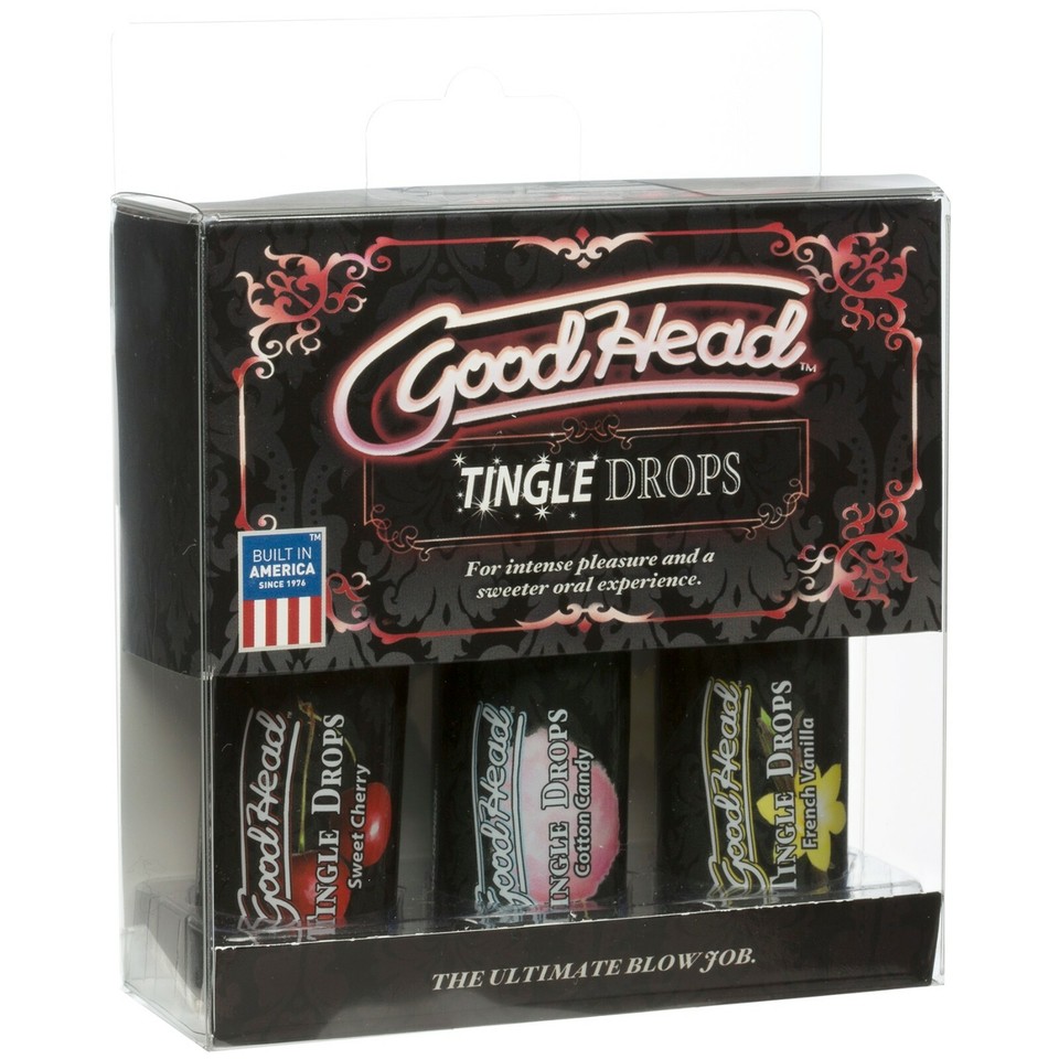 Goodhead Tingle Drops 3 Pack - French Vanilla, Cotton Candy, Sweet ...
