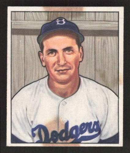 1950 BOWMAN JIMMY RUSSELL 223 FAIR COPYRIGHT BASEBALL BROOKLYN DODGERS ...
