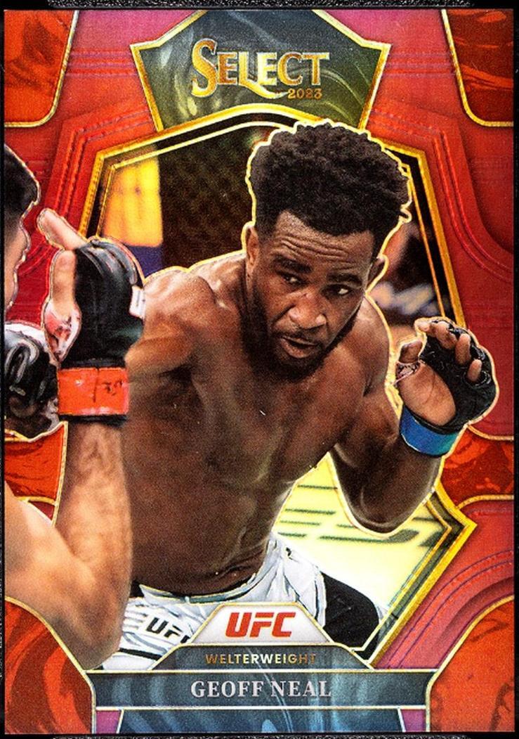 2023 Panini Select UFC - Premier Level Geoff Neal #162 Maroon Prizm ...