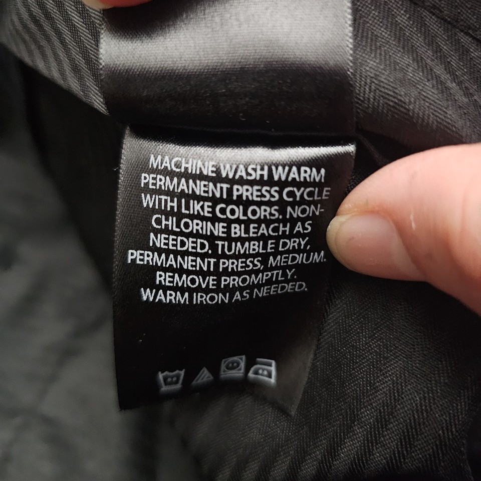 Kenneth Cole Reaction Dress Pants Mens 36x32 Navy Urban Heather Flat Front NWT | eBay