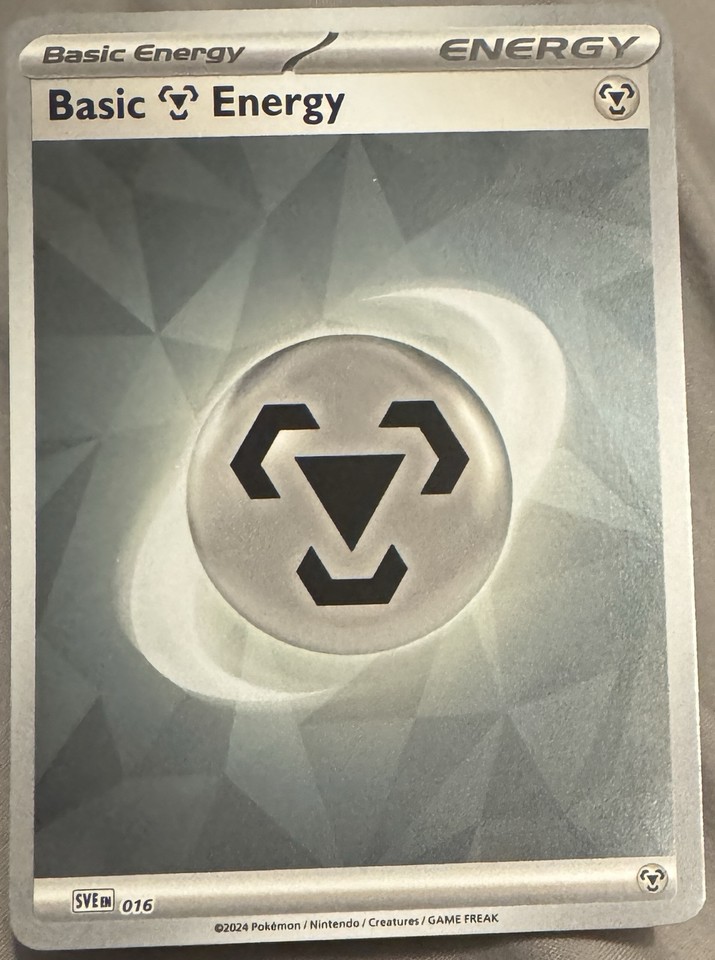 SVE016 Basic Metal Energy - Prismatic Evolutions - Holo -Pokemon TCG | eBay