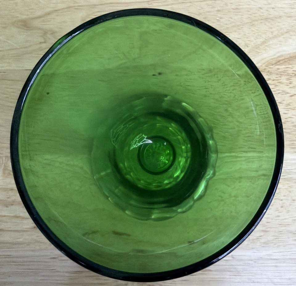 Vintage ANCHOR HOCKING Forest Green Burple Inspiration 6” Iced Tea ...