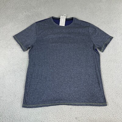 Bombas T-Shirt Mens Large Blue Polyester 'Bee Better' Crew Short Sleeve ...