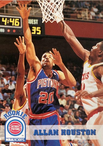 ALLAN HOUSTON 1993-94 ROOKIE CARDS Upper Deck Top Prospect #493 & Hoops ...