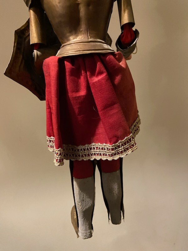 VTG Antique Knight Italian Sicilian Puppet Marionette Metal Armor ...