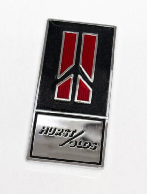 1984 Correct Hurst Olds Metal Cloisonné Dash Plaque Emblem 3M Adhesive ...