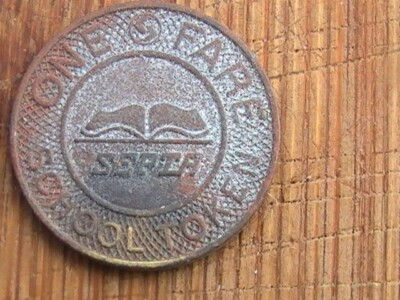 TRANSIT TOKEN SEPTA SCHOOL TOKEN ONE FARE | eBay
