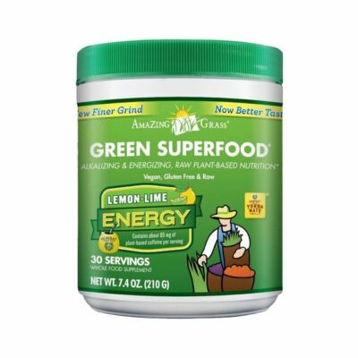 Amazing Grass Energy Lime Green Superfood - 210g (0.46lbs) | eBay