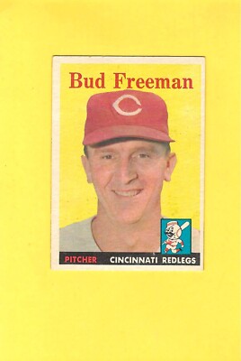 1958 Topps #27 Bud Freeman Cincinnati Reds EX to Near MINT | eBay