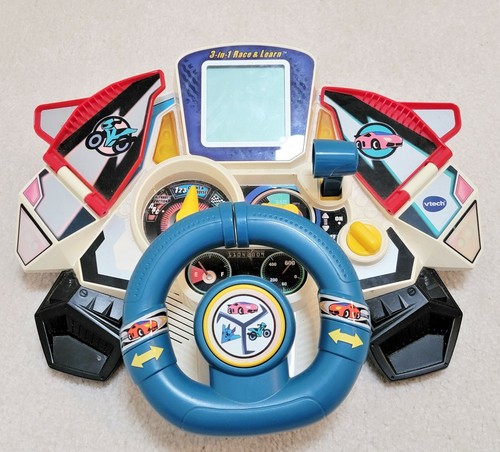 VTech 3-in-1 Race and Learn Educational Racing Game Toy Car Jet ...