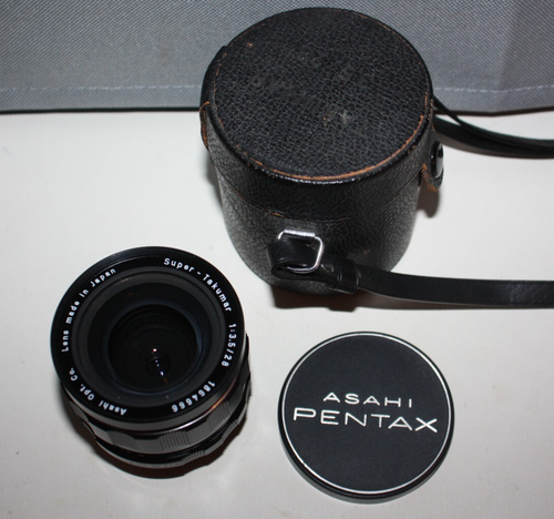 Asahi Pentax Super-Takumar 1:3.5/28mm Lens with Case and Covers Vintage | eBay