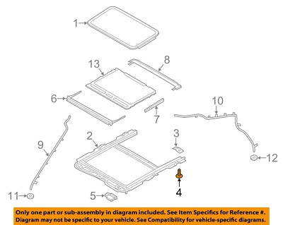 FORD OEM 07-23 Aviator Roof Sunroof-Sunroof Frame Screw W702928S437 | eBay