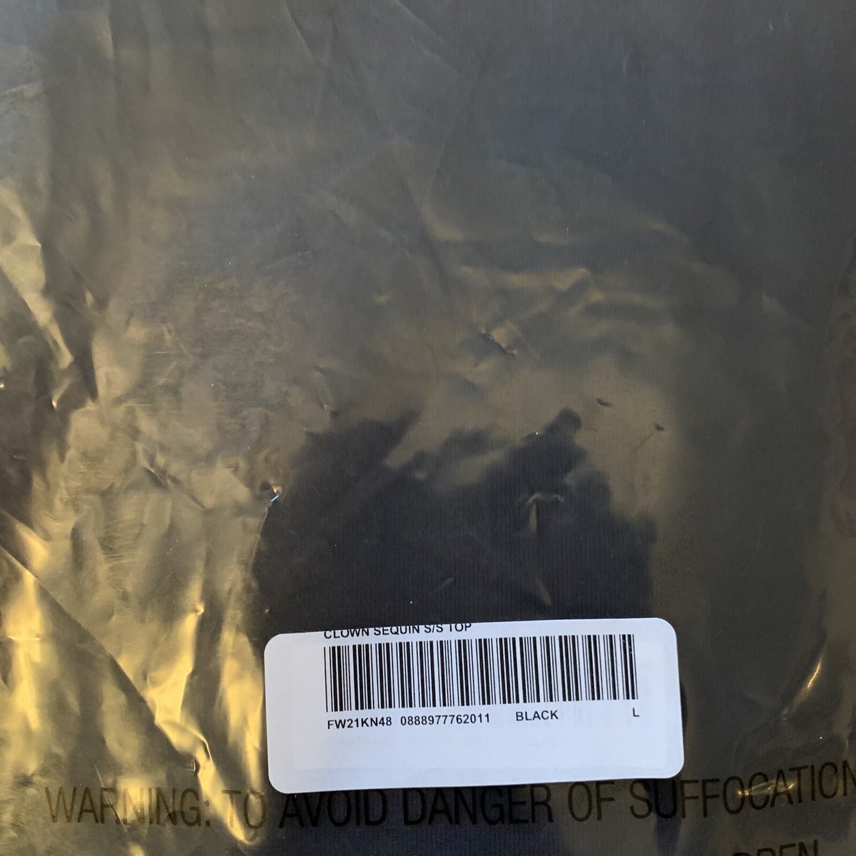 Supreme Sequin Clown T Shirt SS Size XL Black NWT FW 21 | eBay