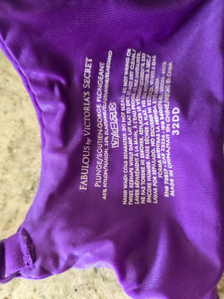 Victoria Secret Push Up Fabulous Bra 32DD | eBay