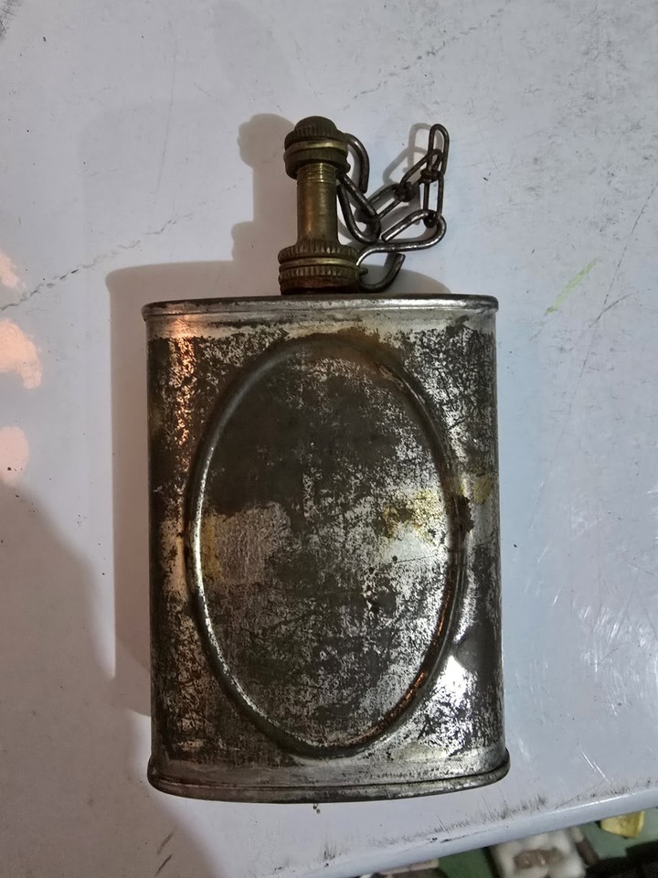 Vintage WWII US ARMY Military Gun Rifle Gunner Oiler Oil Flask Can w ...