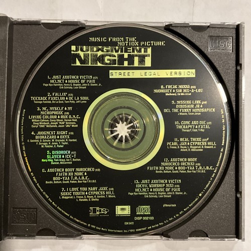 Judgment Night Soundtrack (Street Legal Version) CD 1993 Epic Soundtrax ...