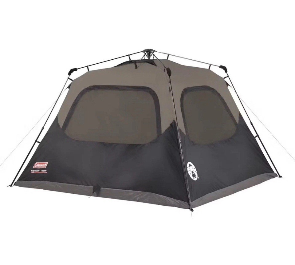 Coleman New 4 Person Cabin Camping Tent with Instant Setup | eBay