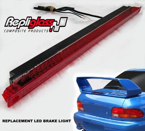 LED BRAKE LIGHT Aftermarket for SUBARU WRX 22B SPOILERS 349mm RED LENS ...