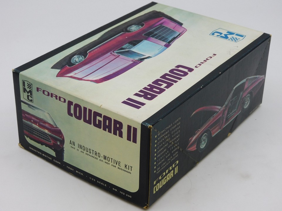 Imc Ford Cougar Ii 1/25 Vintage Plastic Kit 103-200 W/ Box | eBay